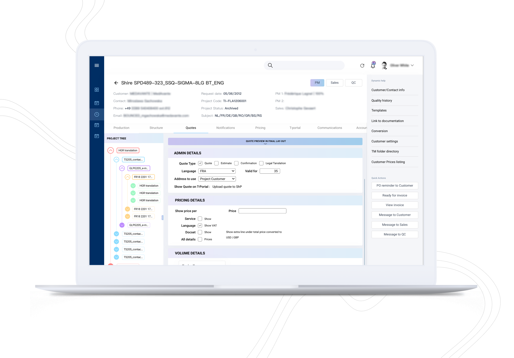 Project Management System for Localization Professionals
